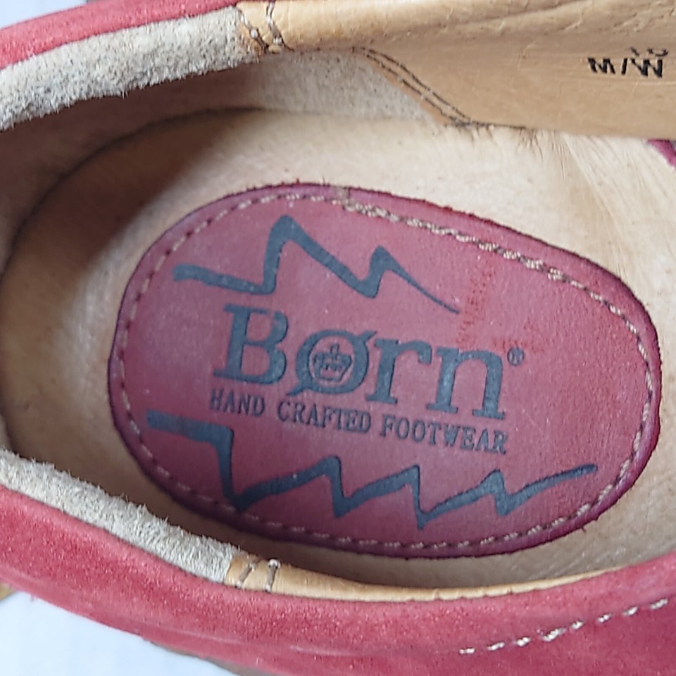 Born Red Leather Shoe Tree Sole Lace Up Sneakers Size 10 EU 42 | eBay