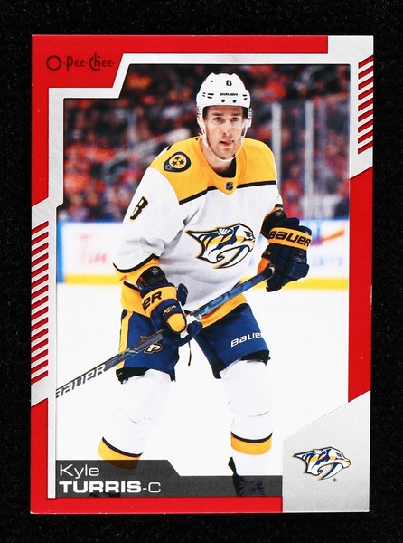 2020-21 O-Pee-Chee - Red Border Blank Back #395 Kyle Turris /1 for sale ...