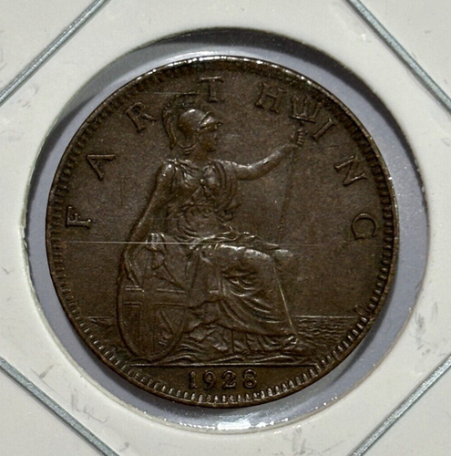 1928 Great Britain 1 Farthing - George V Coin | eBay