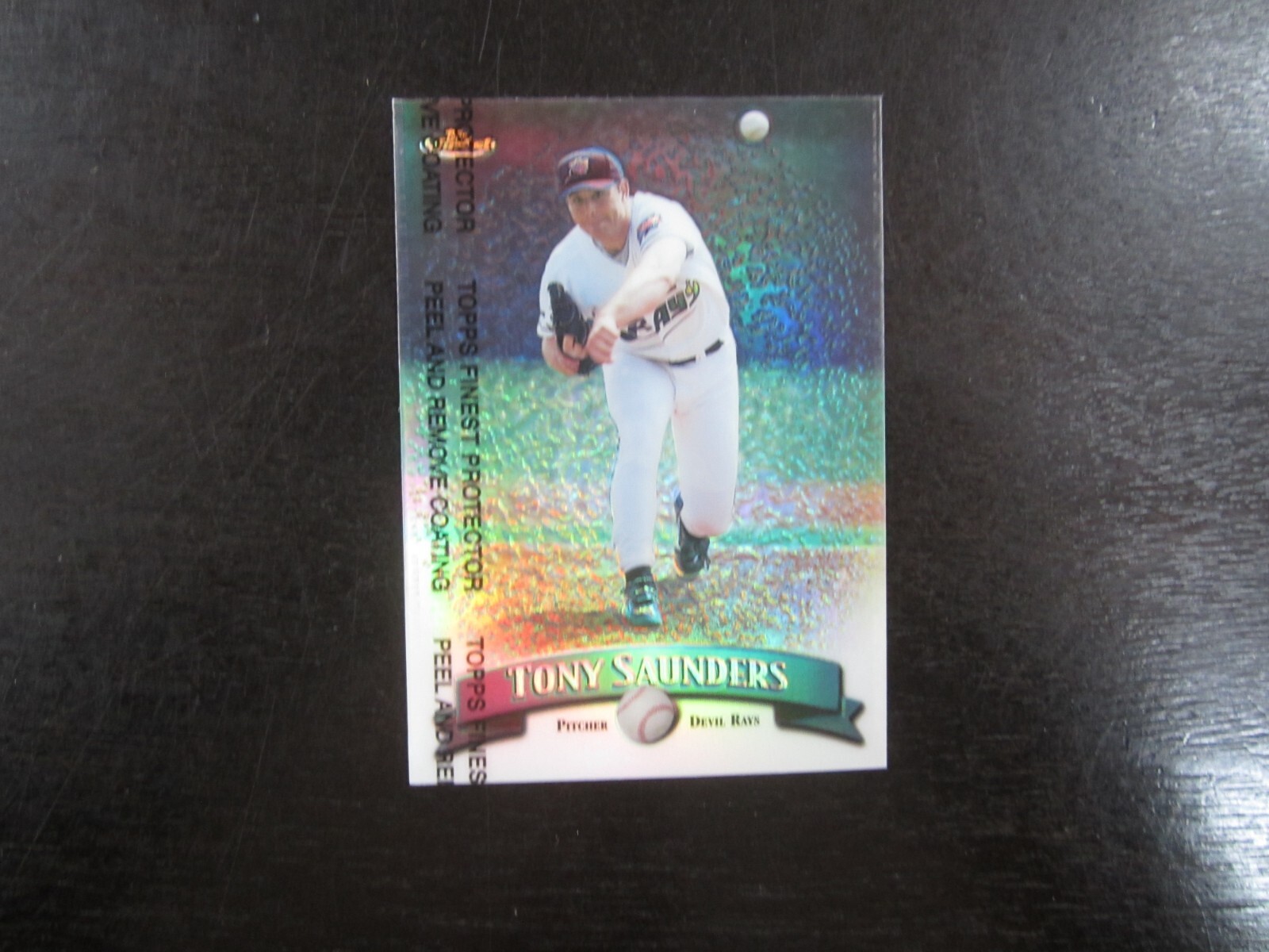 1998 Topps Finest Refractor # 239 Tony Saunders Card (B62) Tampa Bay ...