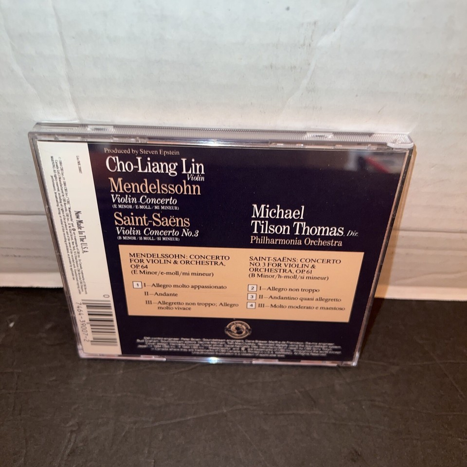 CD Mendelssohn, Saint-Saens: Violin Concertos / Lin, Thomas by Lin Cho ...