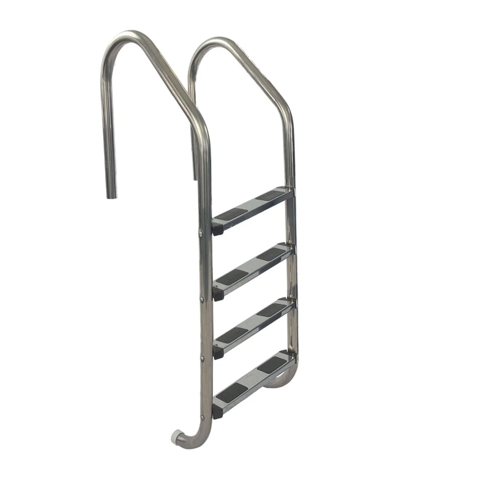 Stainless Steel 4-Step Inground Swimming Pool Ladder with Durable Steps ...