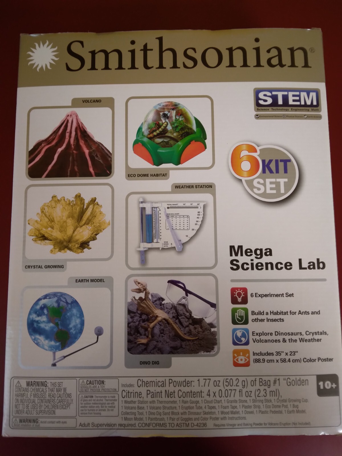 Smithsonian- Mega Science Lab 6 Kit Set #49009 - BRAND NEW! Ages 10+ | eBay