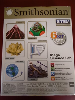 Smithsonian- Mega Science Lab 6 Kit Set #49009 - BRAND NEW! Ages 10+ | eBay