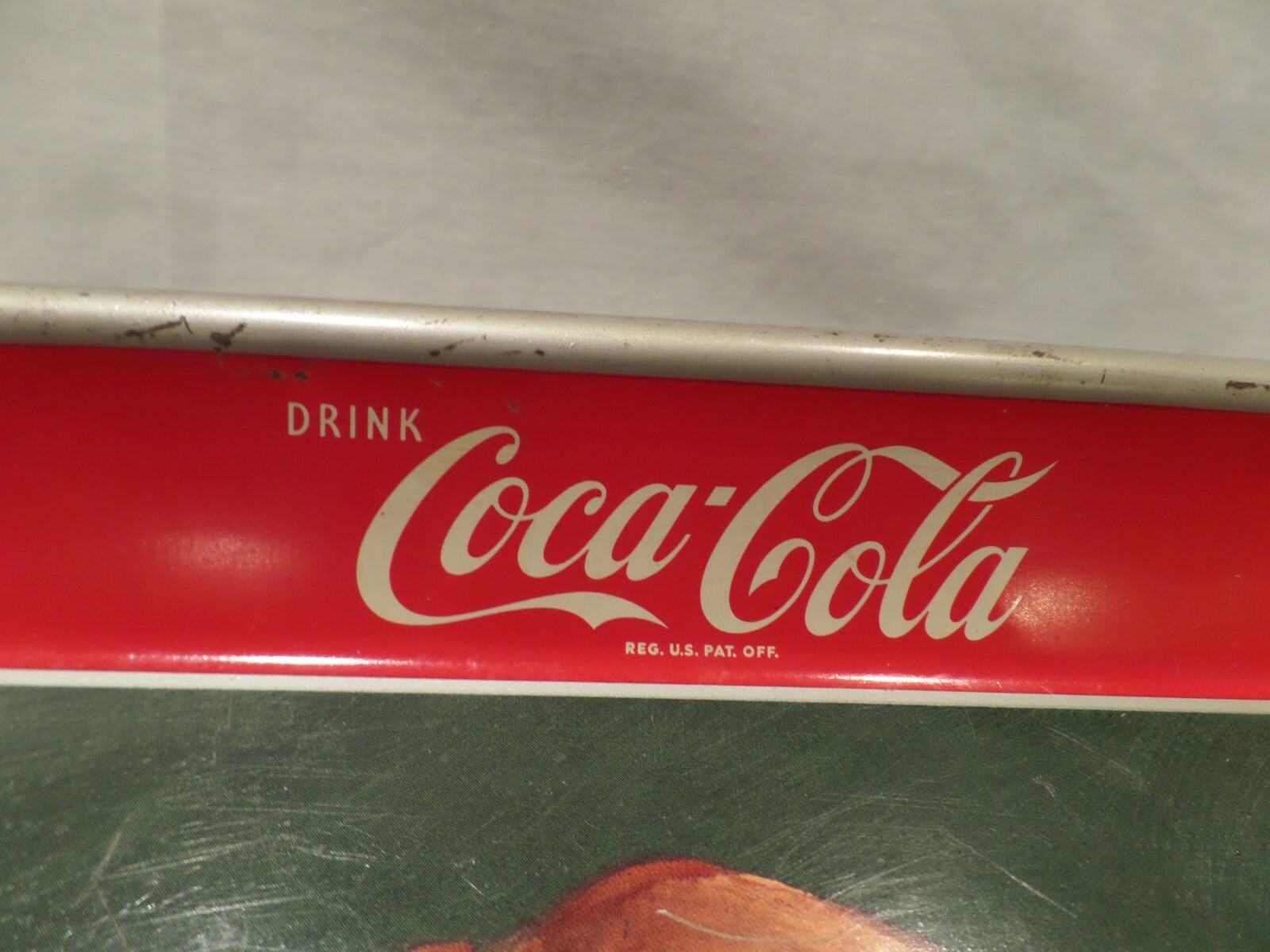 VINTAGE 1950'S COCA-COLA "REDHEAD GIRL" SERVING TRAY "HAVE A COKE" | eBay