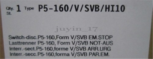 1Pc New Eaton Moeller Disconnect Switch P5-160/V/SVB/HI10 me | eBay