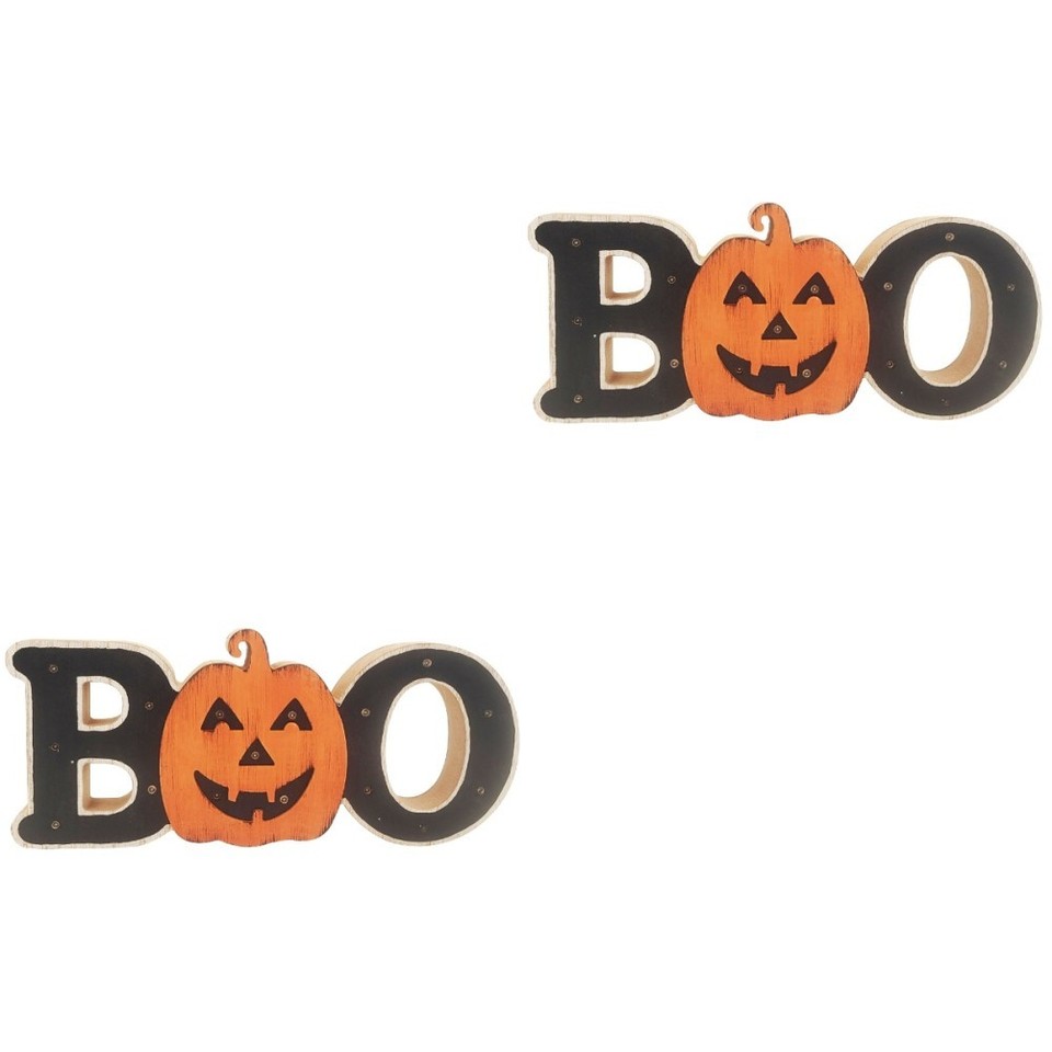 Halloween Table Decor Colorful Table Sign Halloween Party Decoration ...