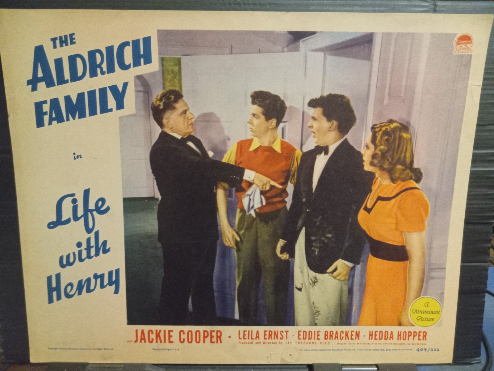 Lobby Card 1940 LIFE WITH HENRY Jackie Cooper Eddie Bracken Leila Ernst ...
