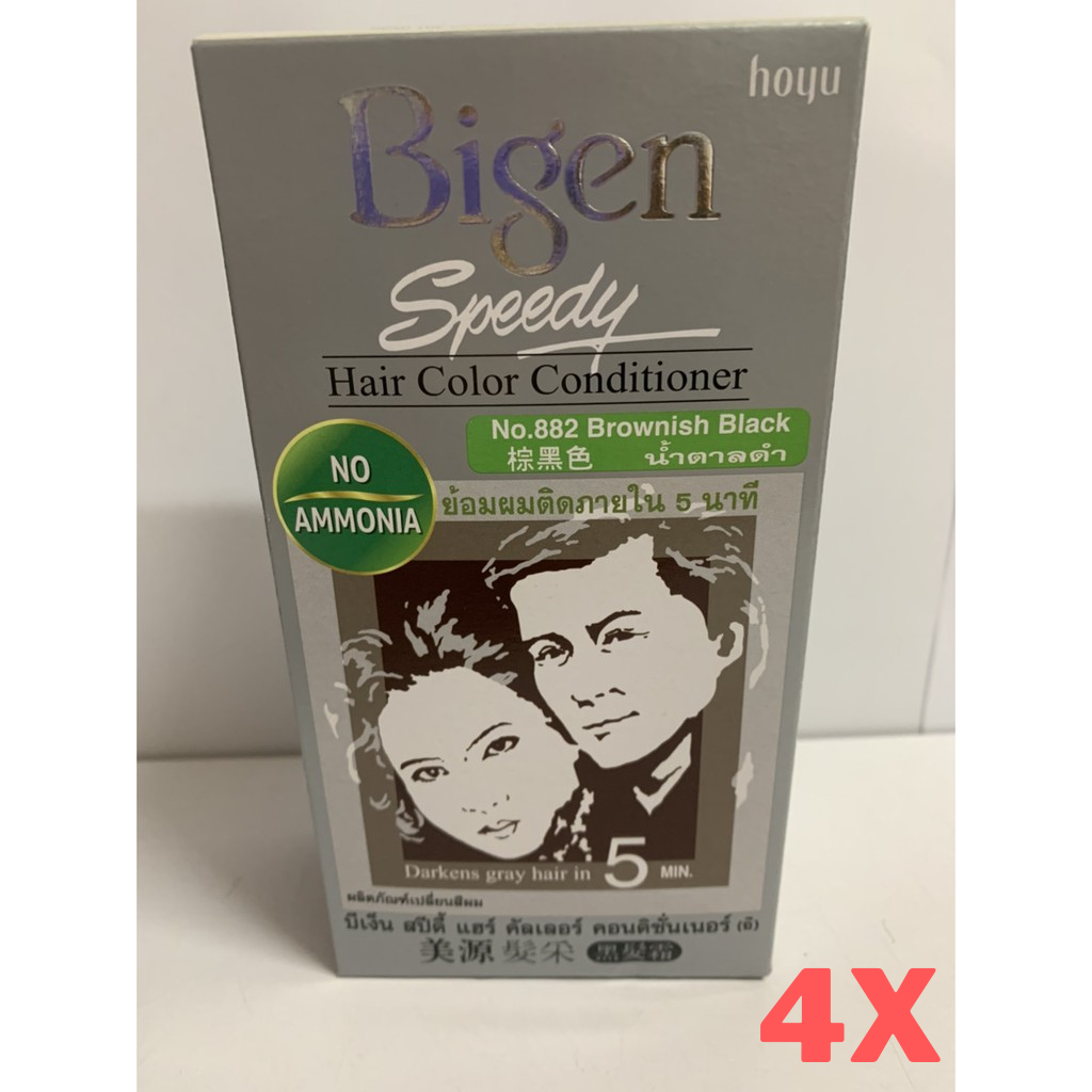 4x Bigen Speedy Hair Color Dye Cream 881 882 883 884 885 Cover Grey ...