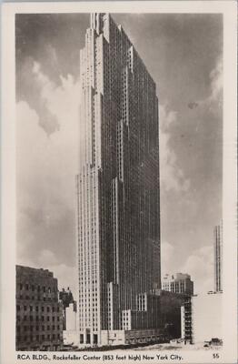 1946 RCA Building Rockefeller Center New York City Photo RPPC Postcard ...