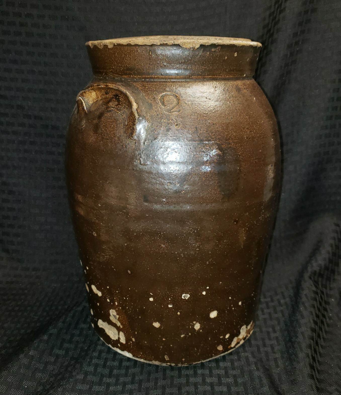 Edgefield South Carolina Pottery Baynham 2 Gallon Stoneware Churn | eBay