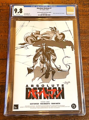 ABSOLUTE BATMAN #1 CGC 9.8 AKIRA HOMAGE JAVIER FERNANDEZ B&W VARIANT ...