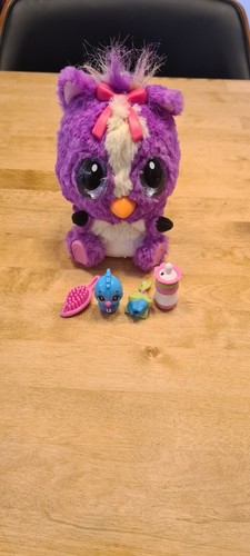 Hatchimals Hatchibabies Interactive Pet PONETTE Bird pink bow | eBay UK