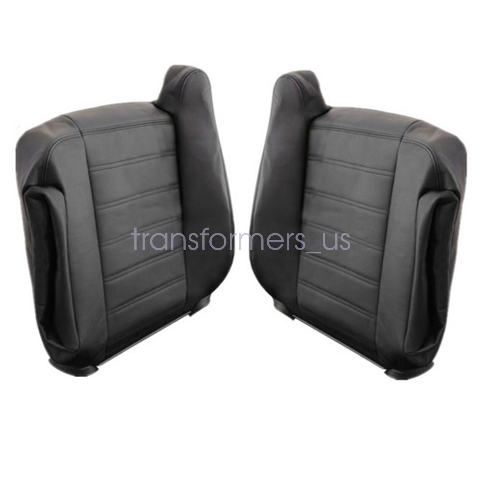Fits 2003-2007 Hummer H2 Driver & Passenger Bottom-Top Seat Cover Black ...