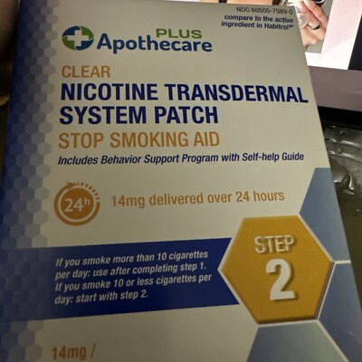 14 Clear Nicotine Transdermal System Patch Step 2 Patch 14mg Like 2026 ...