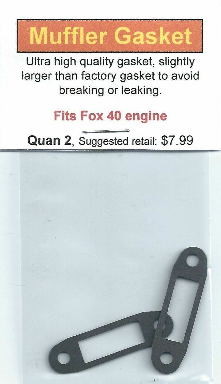 Aftermarket Exhaust/Muffler Gasket 2 Pack, Fits Fox 40 NIP | eBay