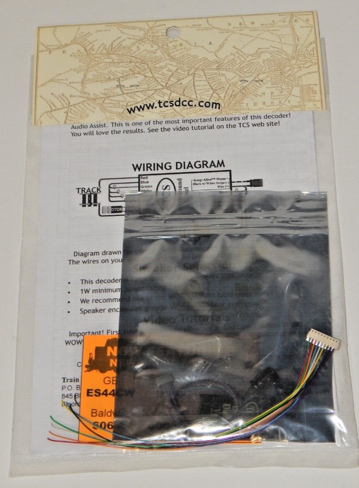 TCS #1530 WOW101-Diesel DCC and Sound Decoder for HO Diesel Locomotives ...