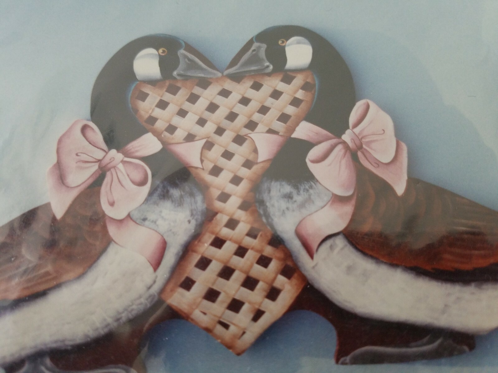 DELANE LANGE 1988 KISSING CANADA GOOSE HEART PAINTING PATTERN PACK 62 ...