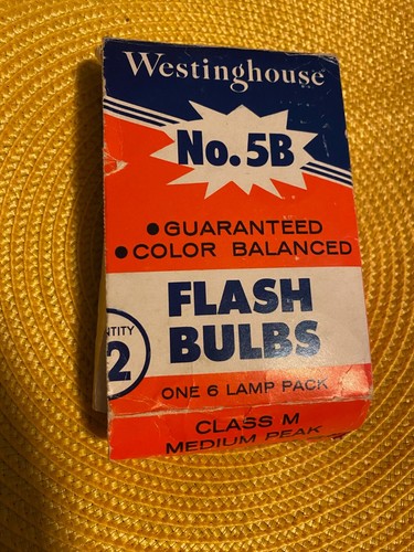 Westinghouse No. 5B Flash Bulbs One 6 Lamp Pack | eBay