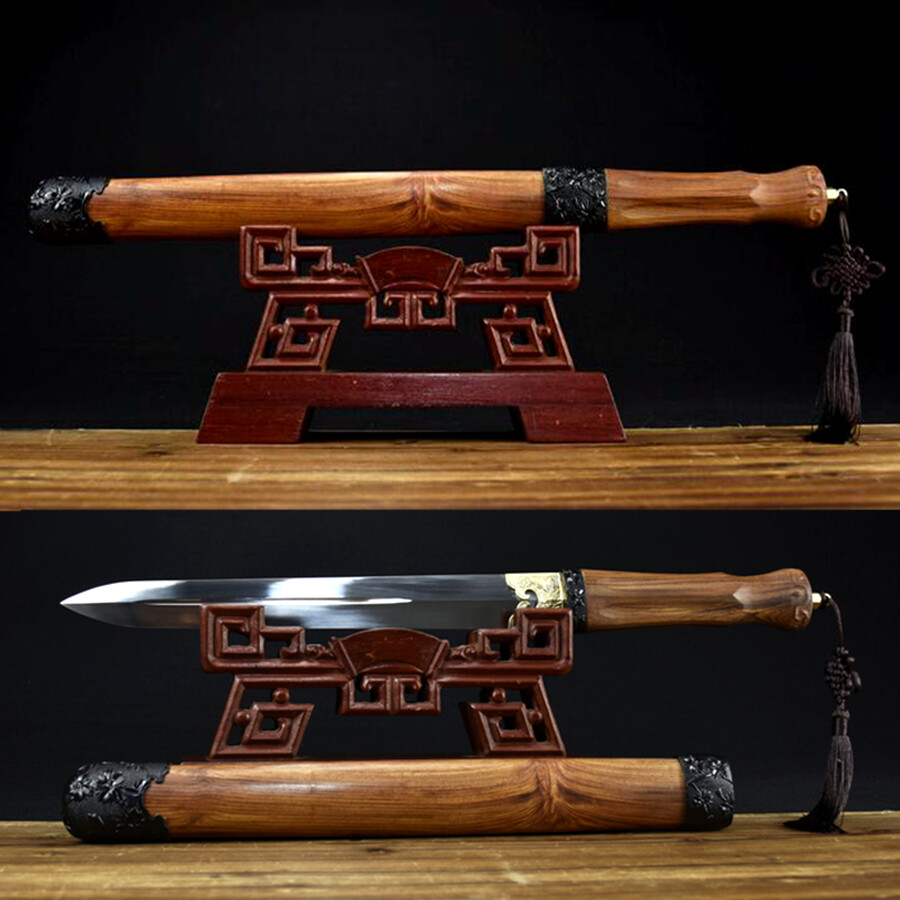 Chinese KungFu Short Dao Sword Sharp 1095Carbon Steel Outdoors WuShu ...