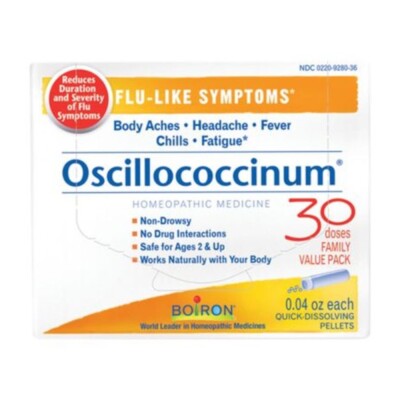 Oscillococcinum - Homeopathic Treatment for Flu-Like Symptoms (30 Doses ...