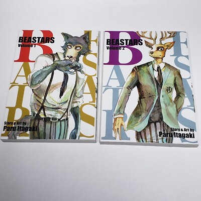 Set of 2 Beastars Viz English Manga Volumes 1 and 2 Paru Itagaki 2017 ...