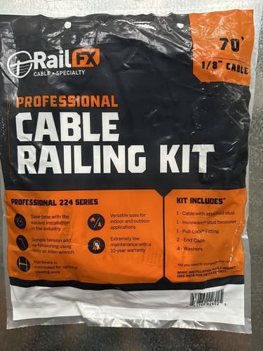 Rail FX Cable Railing Kit - 70' | eBay