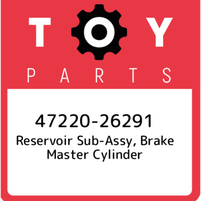 47220-26291 Toyota Reservoir sub-assy, brake master cylinder 4722026291 ...