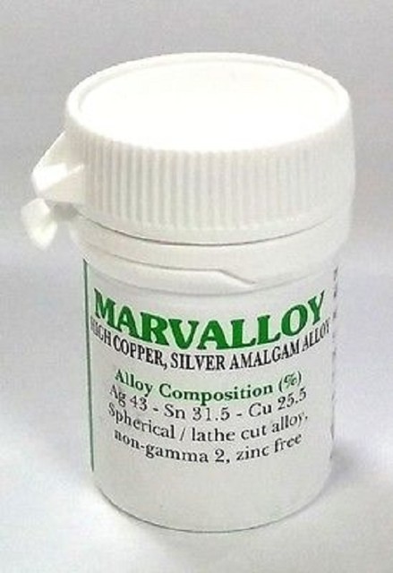 DMP Marvalloy Amalgam Powder High Copper Silver Alloy 250g for sale ...