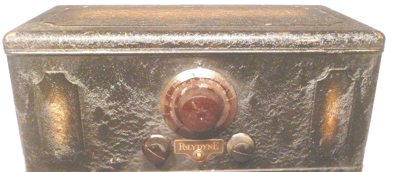 vintage * POLYDYNE 5 "BREADBOX" radio: Restored Working 5 TUBES -NICE ...