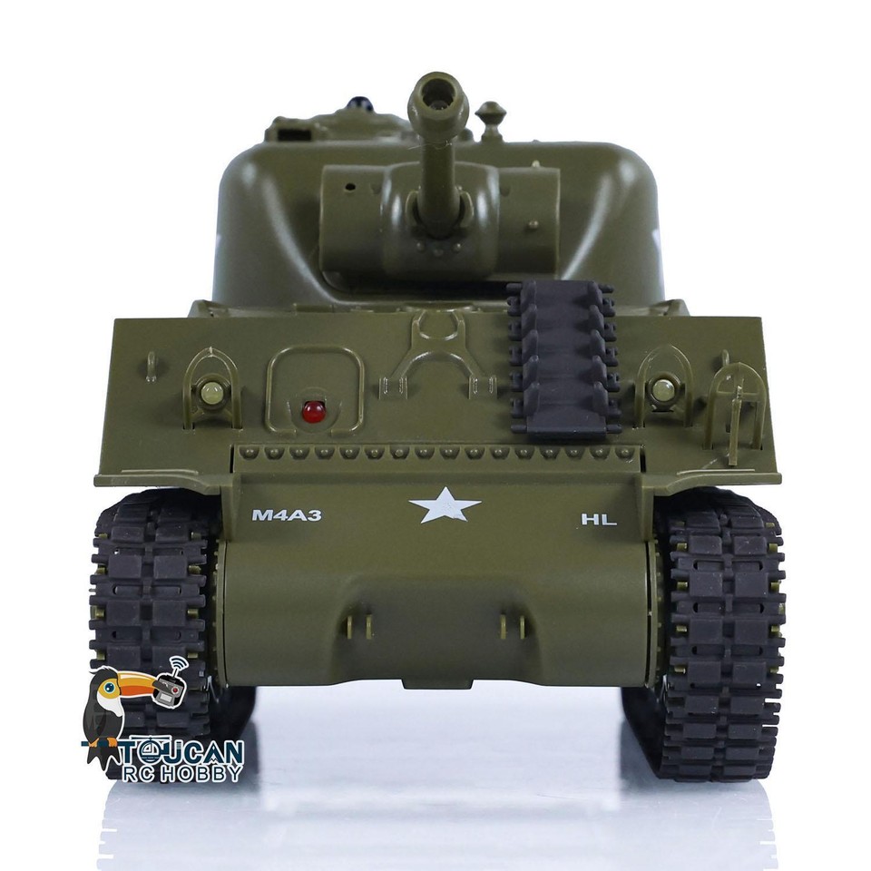 1/30 Heng Long IR RC Battle Tank Sherman M4A3 3841-01 2.4G Remote ...