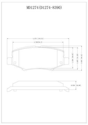 Disc Brake Pad Set-Disc Brake Pad EVS Friction MD1274 for sale online ...