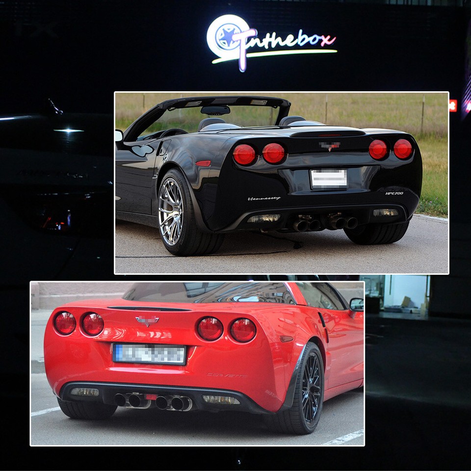 For 05-13 Chevrolet Corvette C6 Clear Rear Bumper Backup Reverse Light ...