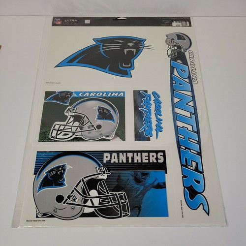Carolina Panthers NFL 11x17 Multi Use Ultra Decals Set of 5 Sticker Car ...