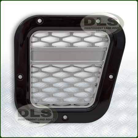 LAND ROVER DEFENDER - XS RH Air Intake Grille Black with Silver Mesh ...