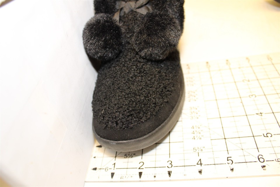 TOMS Celeste Pom Pom Booties Slippers NEW Womens Size 6 Textile Shoes ...