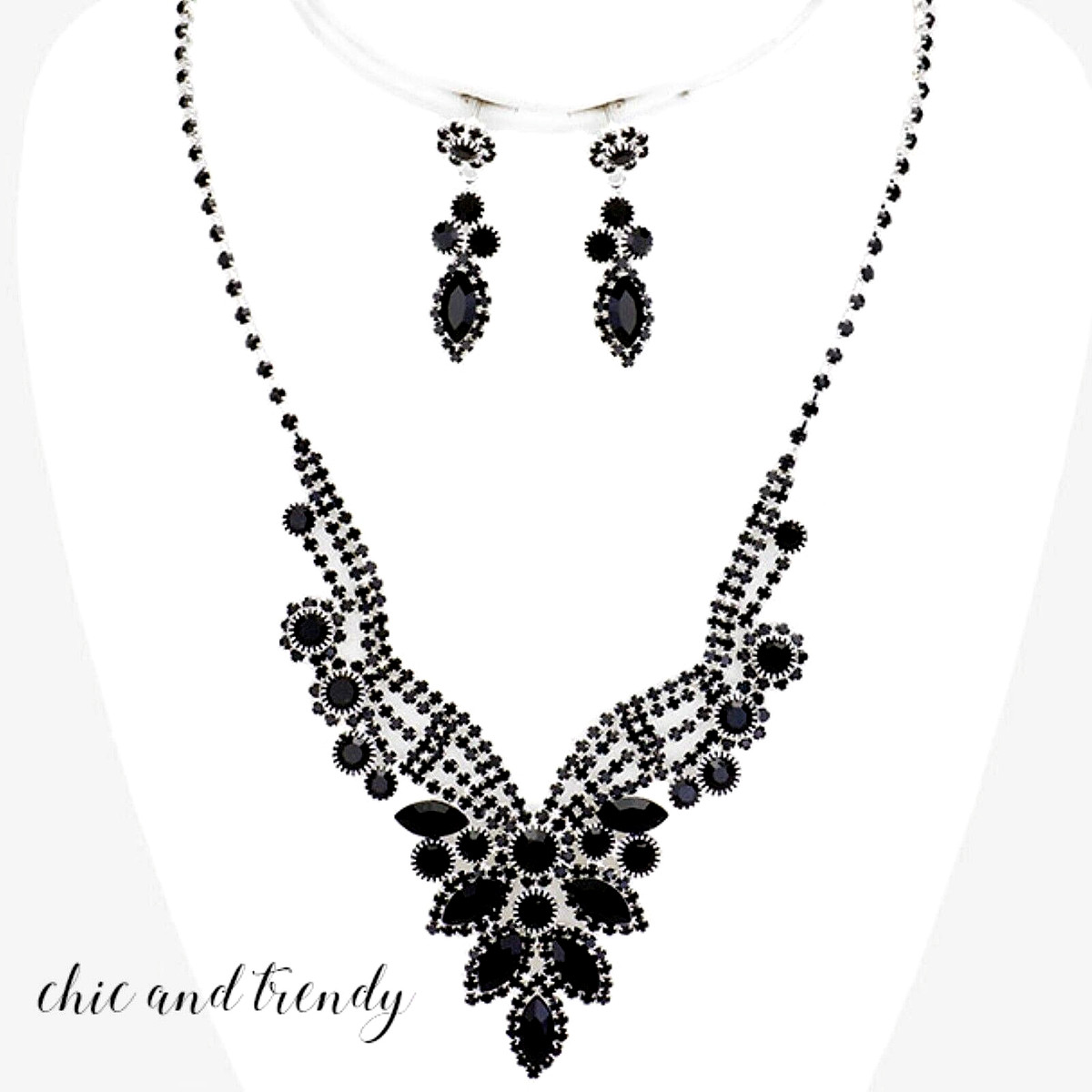 Silver Prom Necklaces