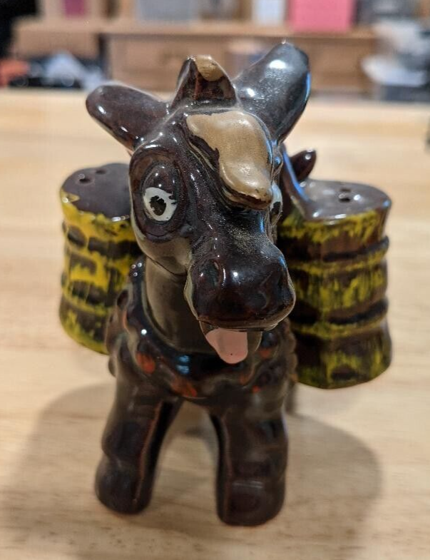 VINTAGE DONKEY CARRYING BARRELS Salt and Pepper Shaker Set UNIQUE | eBay