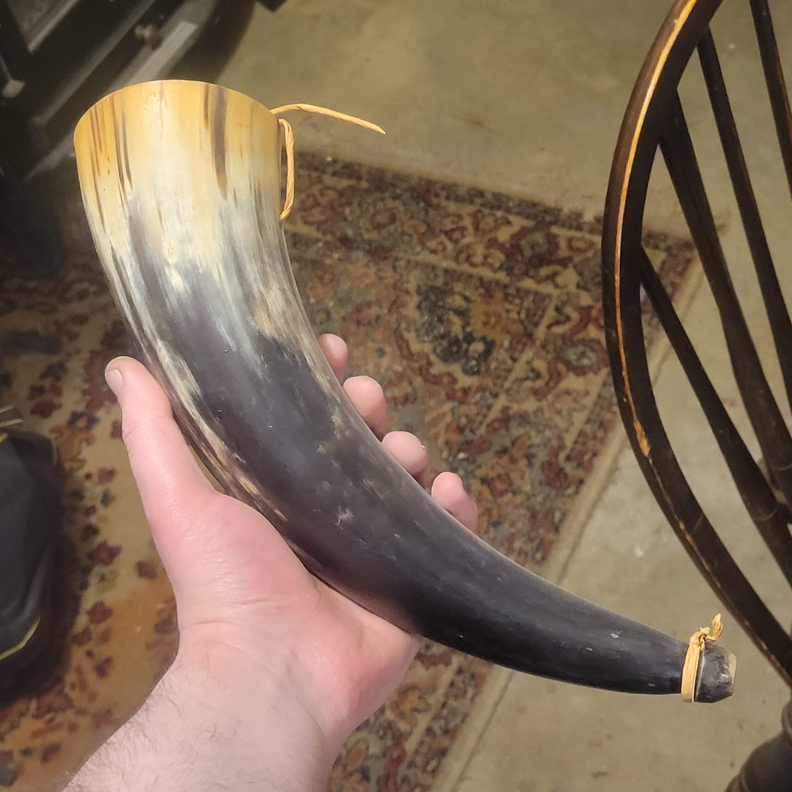 Antique Black Powder Horn, Early Powder Horn | eBay