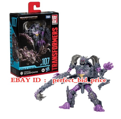 New Transformers Scorponok Predacon Studio Series 107 Hasbro Action ...