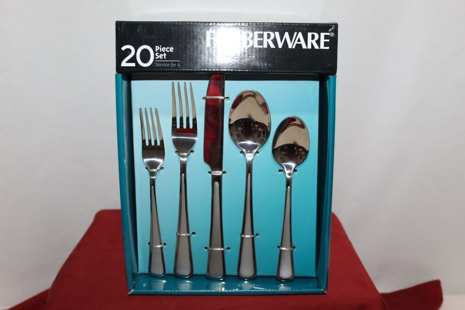 * NEW Farberware Clove Sand 20 Piece Flatware Set, Service for 4 | eBay