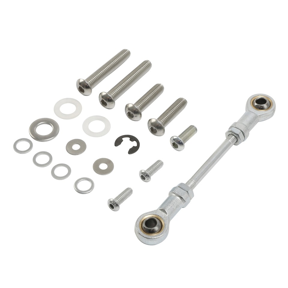 Black Mid Controls Shift Side Kit Fit For Harley Fat Bob Sport Glide ...