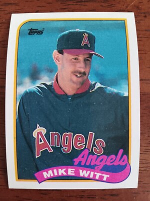 MIKE WITT CALIFORNIA ANGELS 1989 TOPPS BASEBALL CARD #190 | eBay