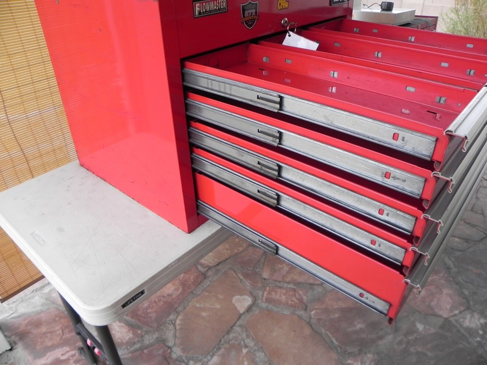 Vintage Matco MB651 EE Series 9 Drawer Heavy Duty Top Chest Red USA ...