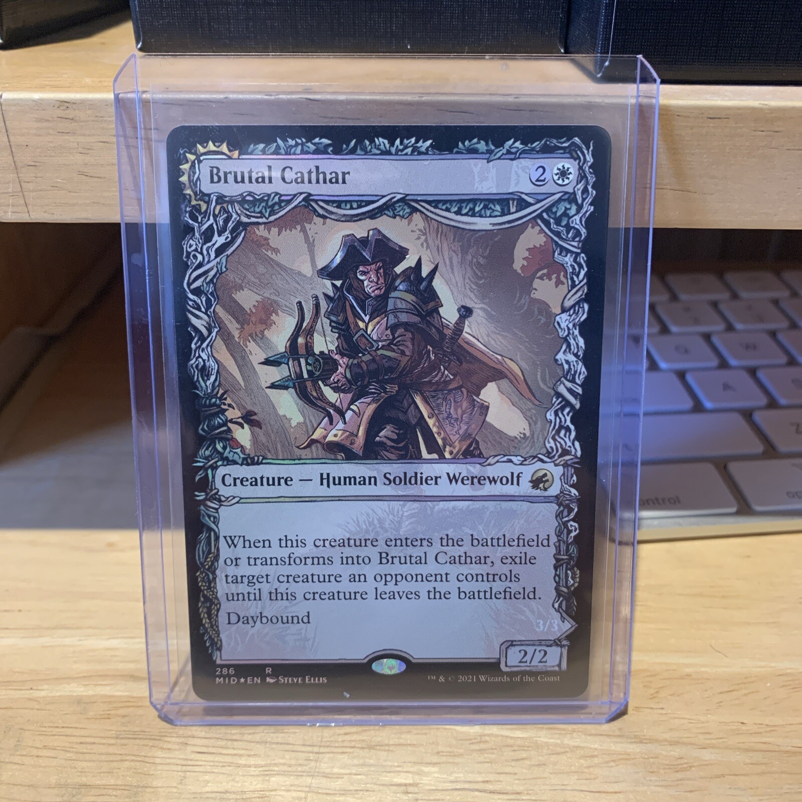 Brutal Cathar - Foil - Showcase - Innistrad: Midnight Hunt - Magic the ...