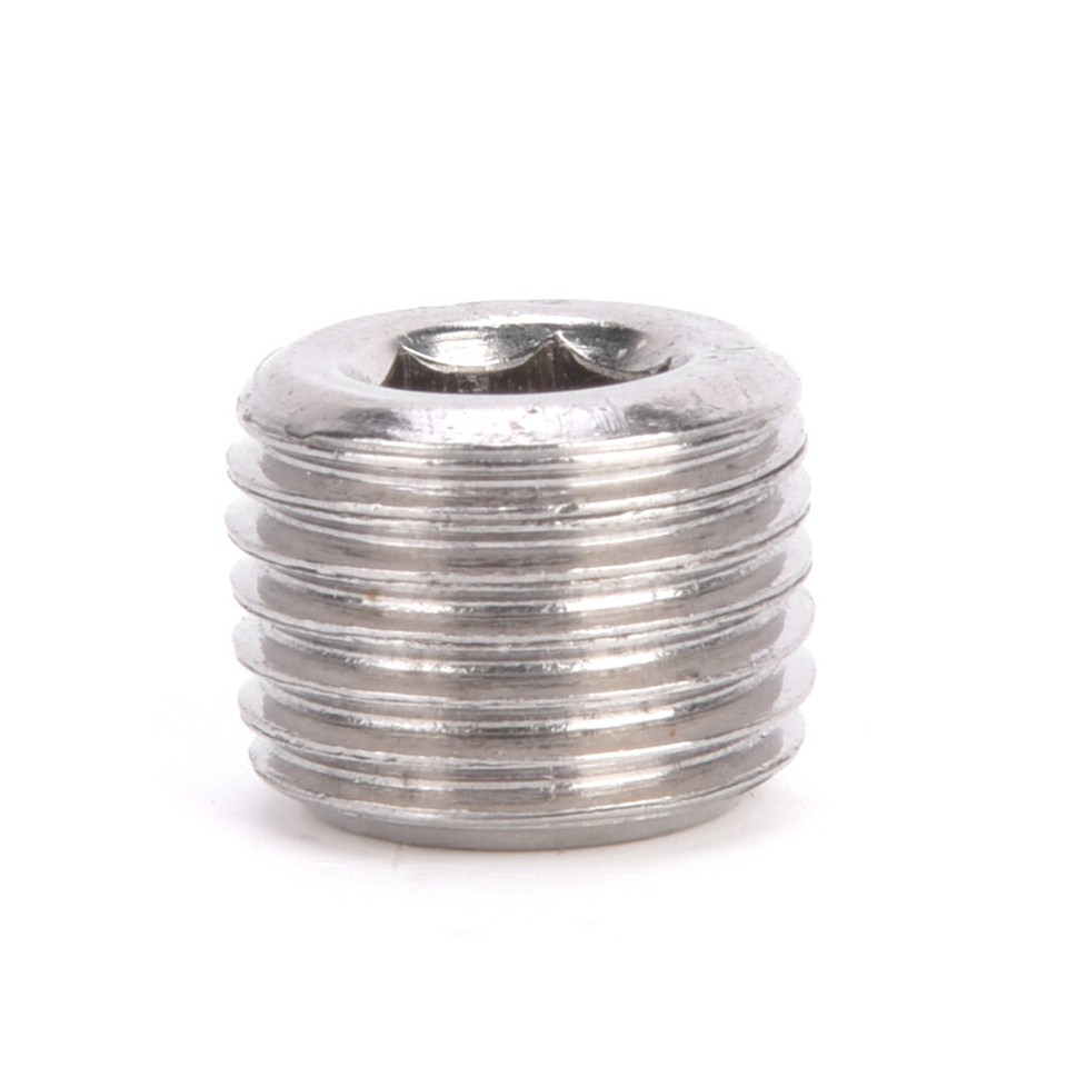 10pcs 1/2' Stainless Steel Pipe Fitting Plug Head Male Thread BSPP Hex ...