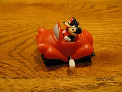 Vintage -Disney Mickey Mouse and Minnie Mouse Wind Up Toy Car. Works | eBay