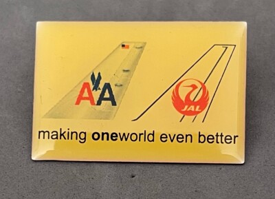 American Arilines / JAL Japan Airlines Lapel Pin - Post-back | eBay