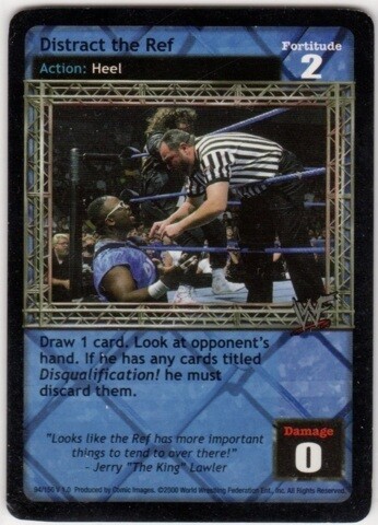 WWE: Distract the Ref [Played] card type Actions Raw Deal Wrestling WWF ...
