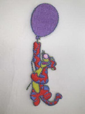 Disney Pooh Tigger Balloon Embroiderd Iron On Applique | eBay